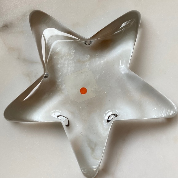 BLENKO | Accents | Blenko Handmade Glass Star Paperweight Clear | Poshmark